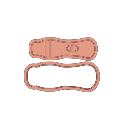 Pregnancy test cookie cutter and stamp set debosser two tone | eBay ...
