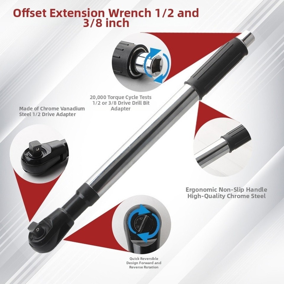 72-Tooth Mechanism Extended Ratchet Smooth Operation Long Reach Access ...