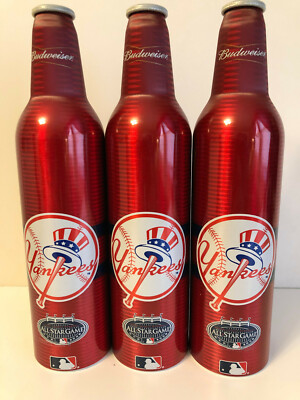 (3) NY Yankees Budweiser 2008 All Star Game Collectable 16oz Aluminum ...
