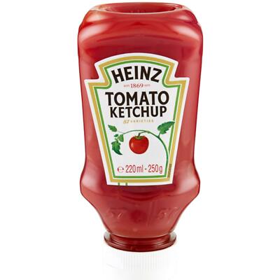 KETCHUP HEINZ DA 220 ML BARATTOLO SQUEEZE TOMATO TOPDOWN HAMBURGER ...
