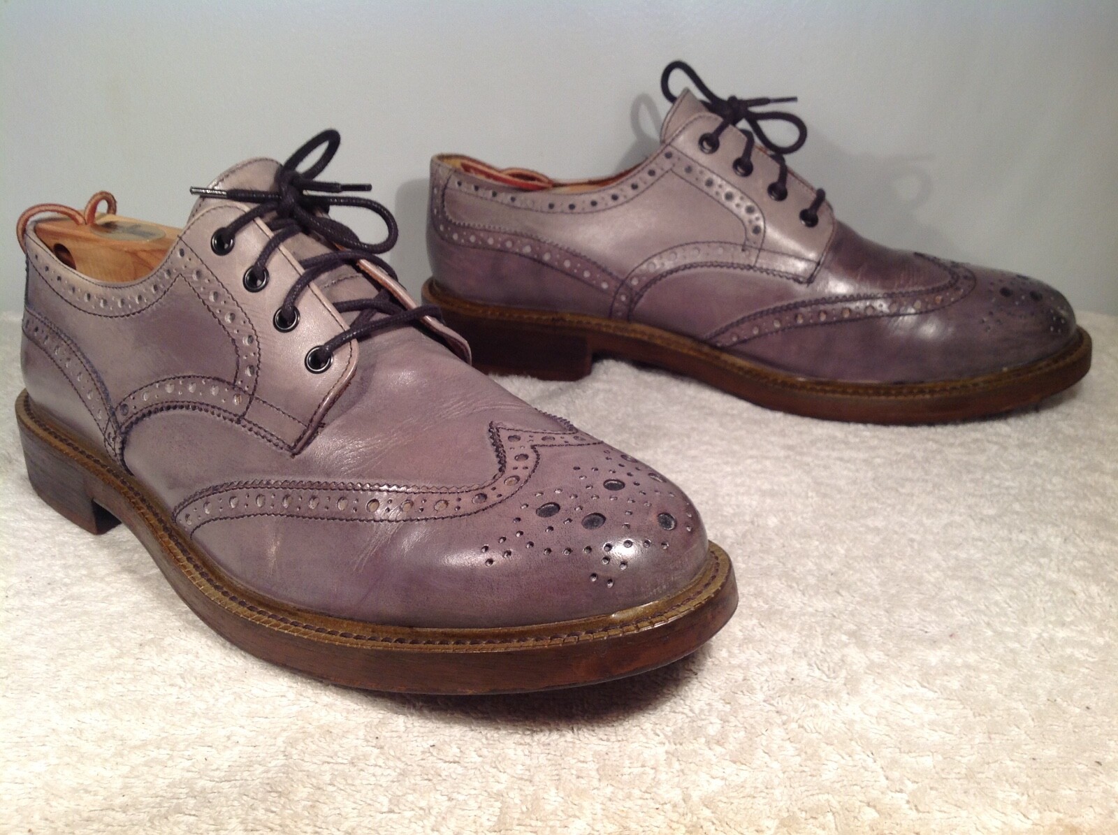 Aldo Mr. "B's" gray wingtip broge sole oxfords US Mens sz 11 -11.5 /EUR ...