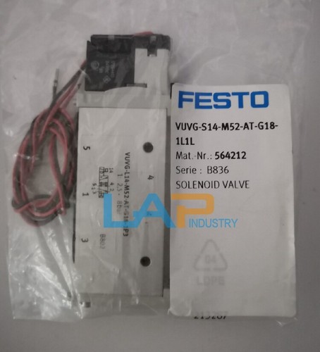 1PCS NEW FOR FESTO Solenoid Valve VUVG-S14-M52-AT-G18-1L1L 564212 ...