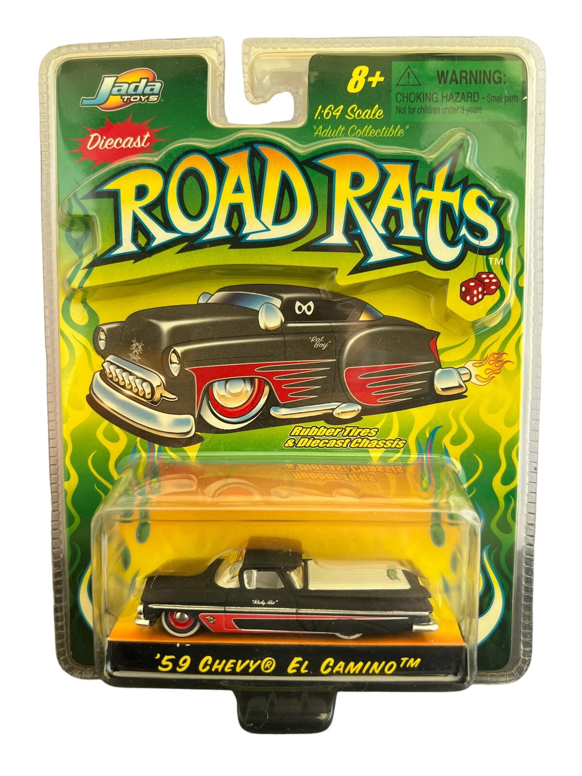 Jada Road Rats 1959 Chevy 59 El Camino Rat Rod Primer Black Chevrolet 1 ...
