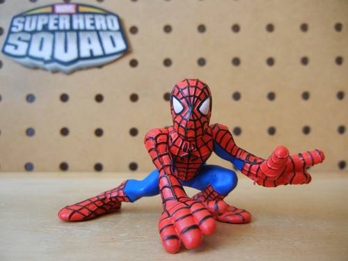 Marvel Super Hero Squad SPIDER-MAN Comic Style Crouching / Getting ...