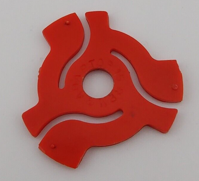 Vintage Red 45 RPM Record Plastic Adapter Inserts Snap Vinyl | eBay