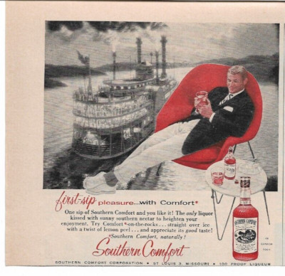 Southern Comfort St Louis MO Steamboat Pleasure Comfort 1958 Vintage ...