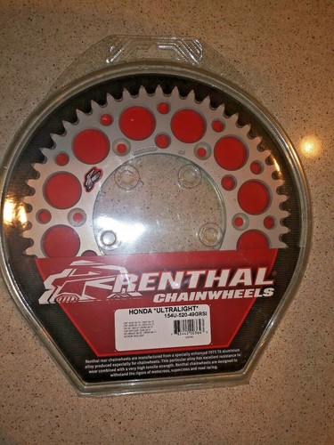 Renthal Chainwheels Honda Ultralight 154U-520-49GRI | eBay