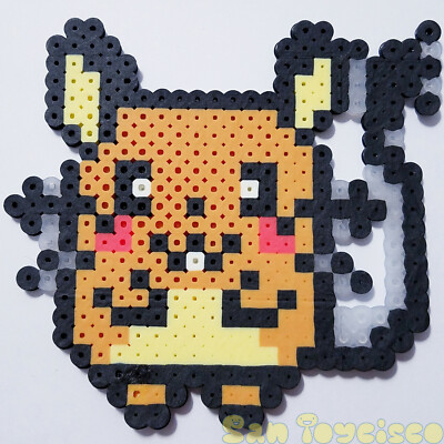 Pokemon Custom Sprite Pixel Art 8-Bit - DEDENNE 4.3" Charm PixelThat ...