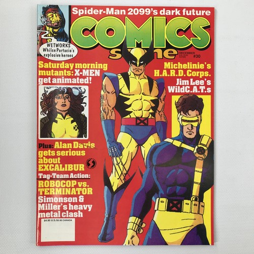 Comics Scene Magazine #30 1992 Newsstand Edition Cover: X-Men | eBay
