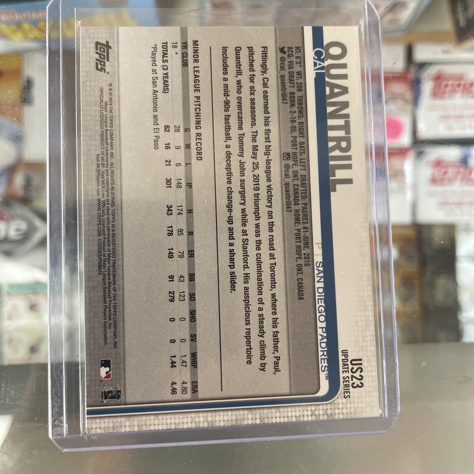 2019 Topps Update Series - #US23 Cal Quantrill (RC) for sale online | eBay