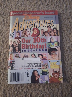Disney Adventures Magazine November 2000 10th Birthday Collector Issue ...