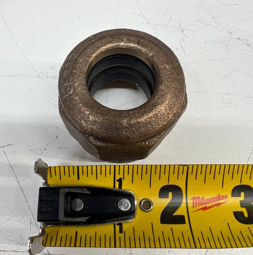 1" Mueller Adapter Nut Pre-1976 110 Compression CTS Red Brass Lead Free ...