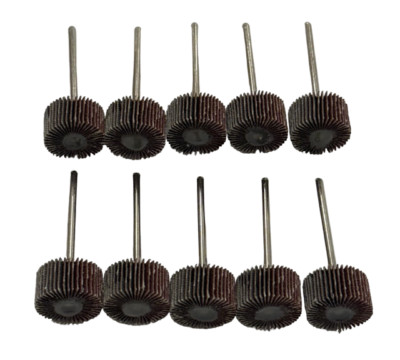 CGW 5/8" x 5/8" x 1/8" Mini Flap Wheel 320 Grit Aluminum Oxide 10 Pack ...