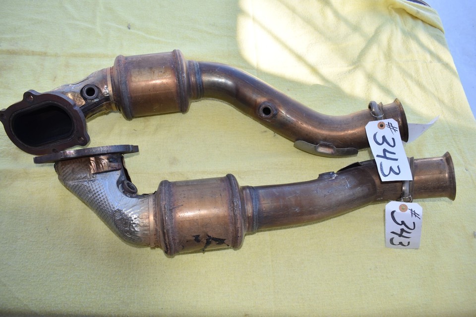C7 CORVETTE FRONT PIPES, CATALYTIC CONVERTERS FROM 25K MILE CORVETTE ...
