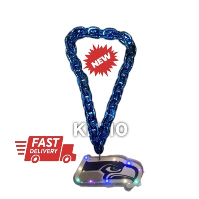NFL Seattle Seahawks LED Light Up Fan Chain Necklace-NEW | eBay
