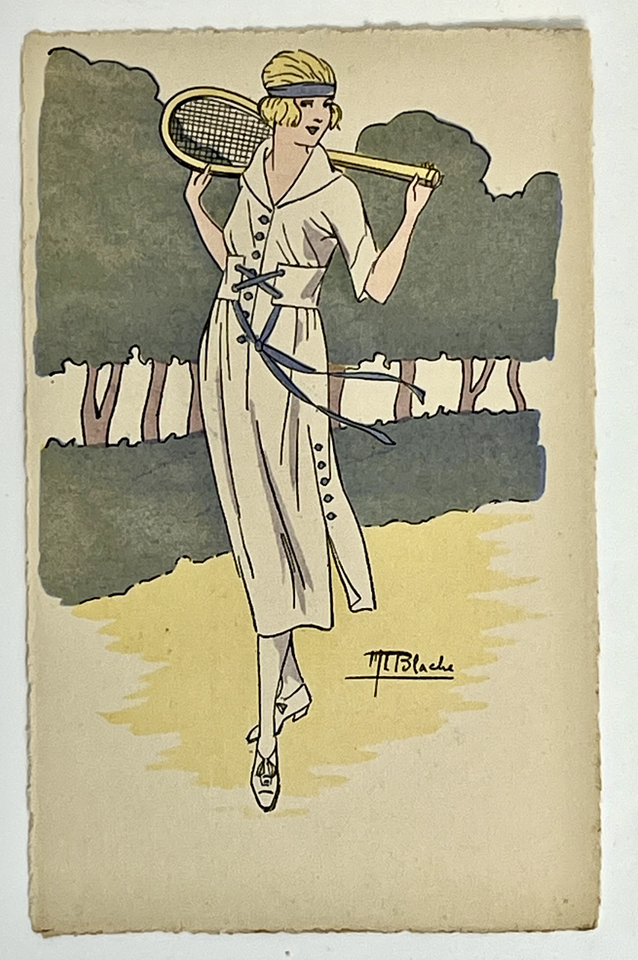 10 Cartes Postales Tennis Mode Années 1900 - M.L. Blache - Marque ...