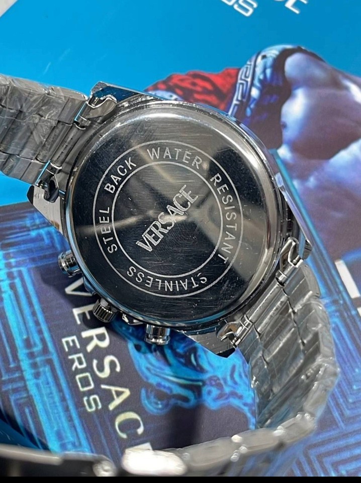 Versace Eros Watch and Perfume Gift Set for Men New In Box Free Postage ...