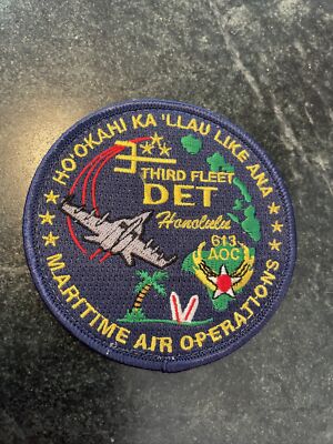 3rd Fleet Honolulu HI 613 AOC Patch Logo Rare 3.5” USAF Maritime Air ...