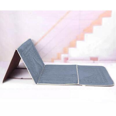 Foldable Pray Mat Recline Backrest Padded Back Support Prayer Seat Rug ...