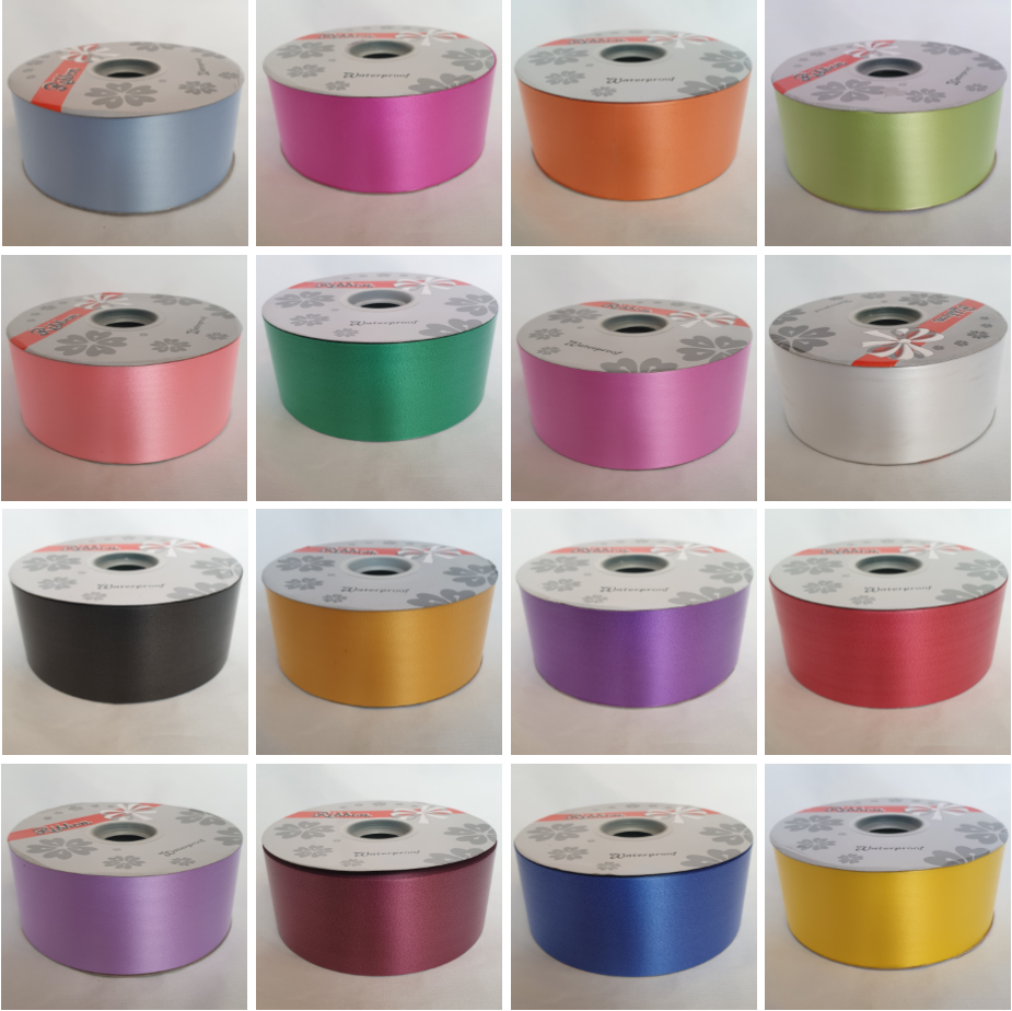 2inch Poly Ribbon Art Craft Gift Wrap Wedding Car Venue Florist Flowers ...