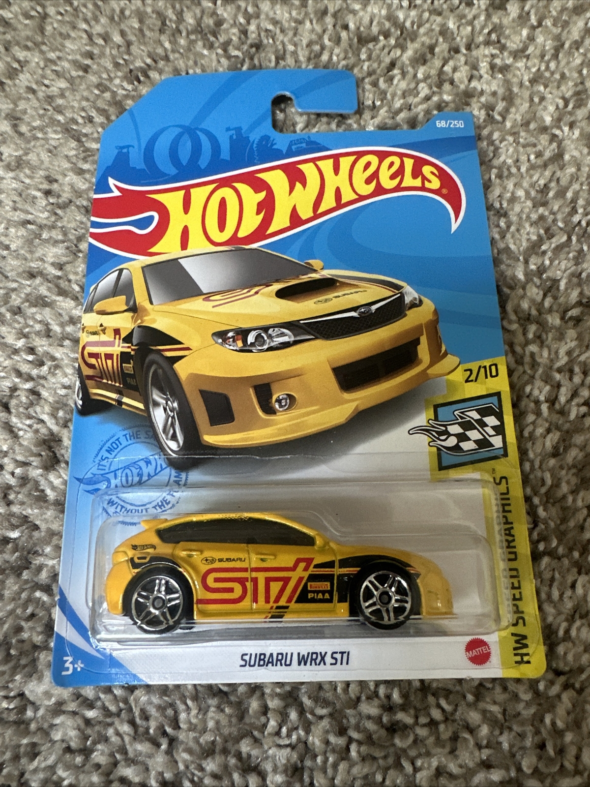 2021 Hot Wheels #68 HW Speed Graphics 2/10 SUBARU WRX STI - YELLOW NEW ...