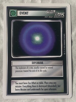 Star Trek CCG 1E WB94 Alpha SUPERNOVA Rare Card NEVER PLAYED | eBay