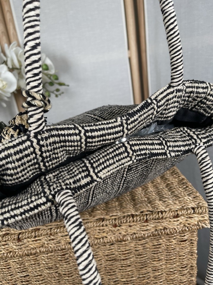 Accessorize cotton woven tote bag handbag | eBay