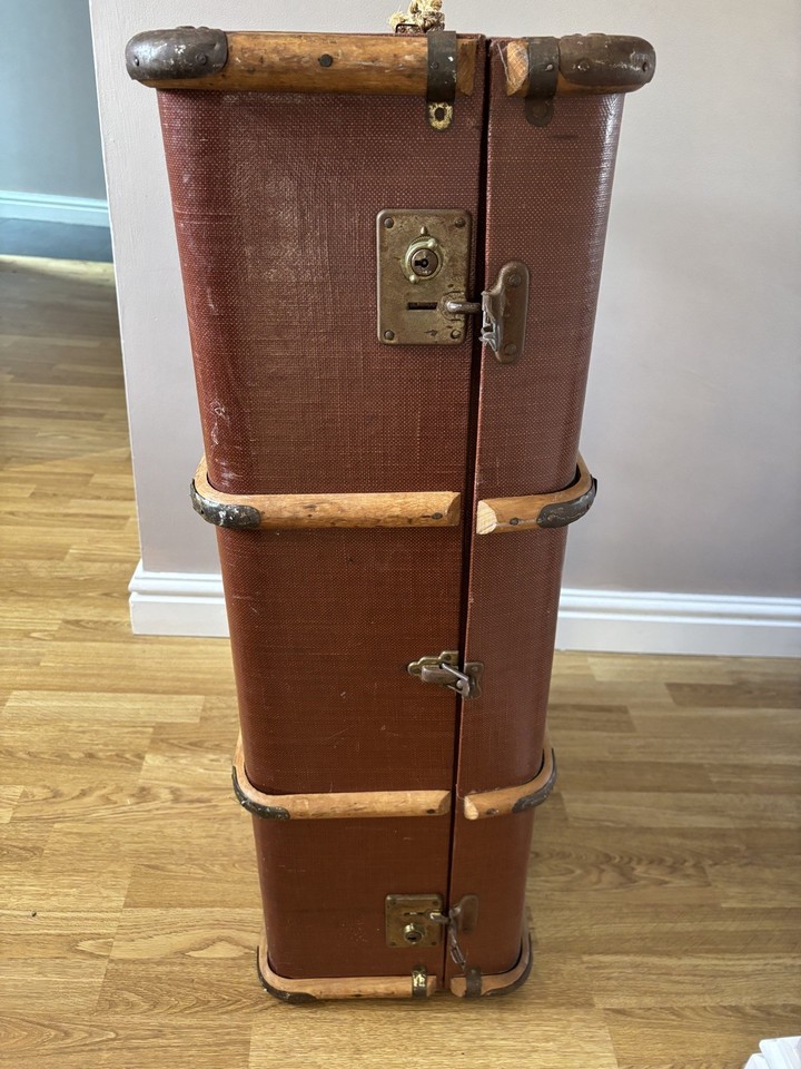 Vintage 1930s/40s Steamer Trunk suitcase coffee table storage | eBay UK