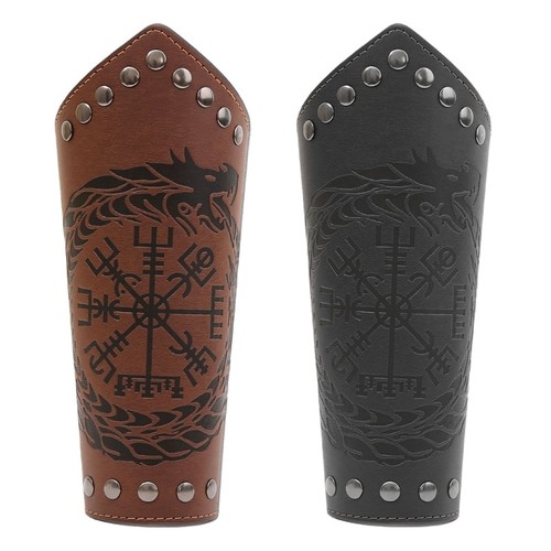 Embossed Gauntlets Historical Nordic Arm Guard RolePlay Game Costume ...