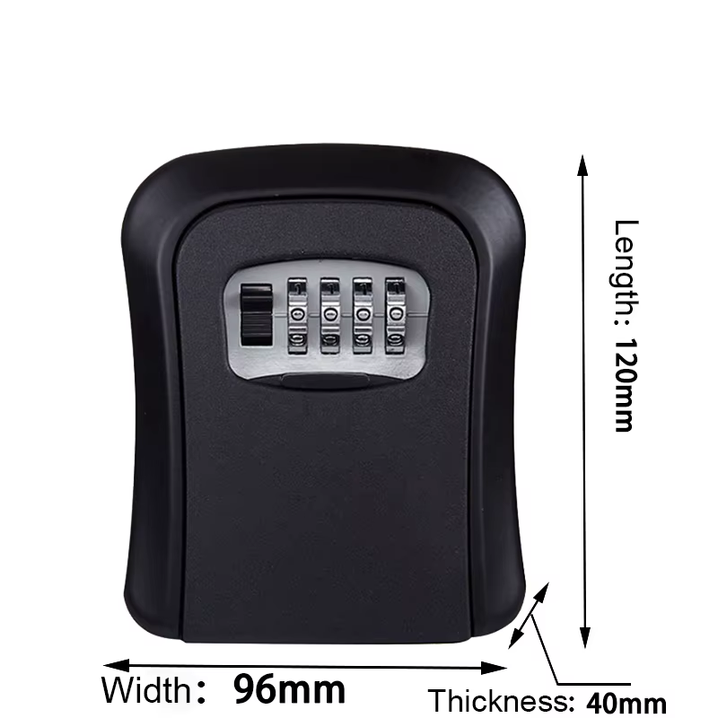 Wall Mount Key Storage Secret Box Organizer 4 Digit Combination ...