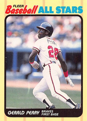 Gerald Perry 1989 Fleer All Stars Baseball card #31 Atlanta Braves | eBay