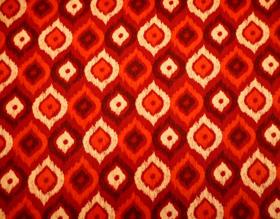 Southwest Fabric By Yard Rust Orange Cream Brown Aztec Tribal Premium ...