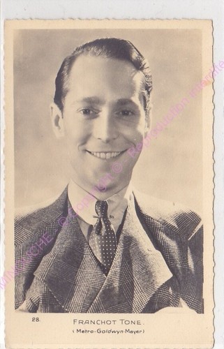 CPSM RPPC STAR FRANCHOT TONE PHOTO GOLDWYN MAYER Edt CHANTAL 28 | eBay