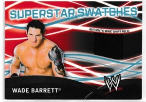 Wade Barrett 2011 Topps WWE Wrestling Superstar Swatches Shirt Relic ...