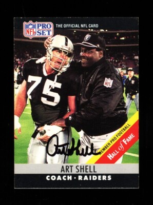 1990 PRO SET ART SHELL #161 RAIDERS HOF AUTOGRAPH SIGNED VINTAGE | eBay