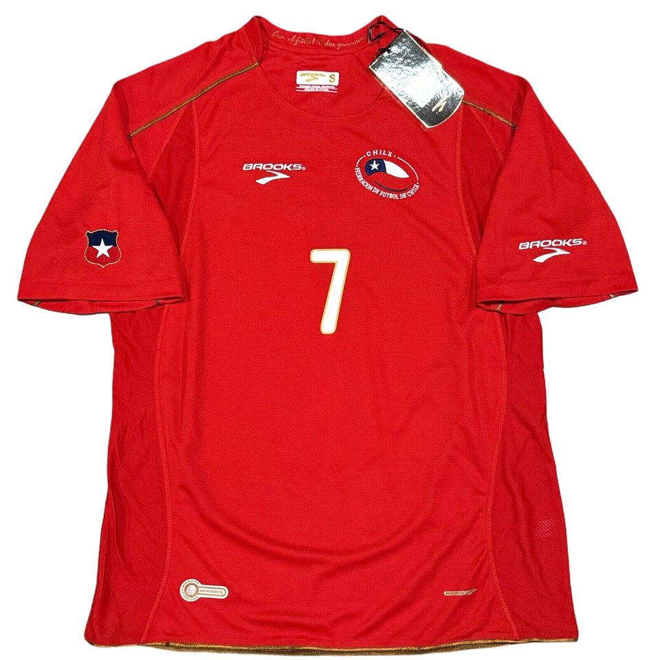 2010 Chile Home Jersey #7 Alexis Sanchez Small (fits Like Medium ...