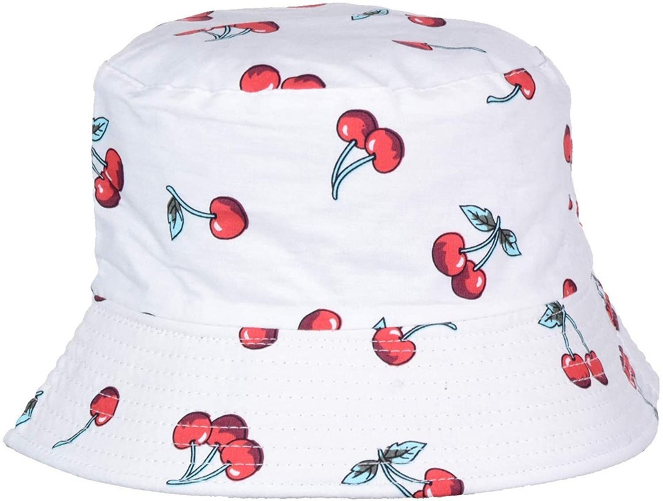 New Unisex Print Double-Side-Wear Reversible Bucket Hat, Fisherman Hat ...