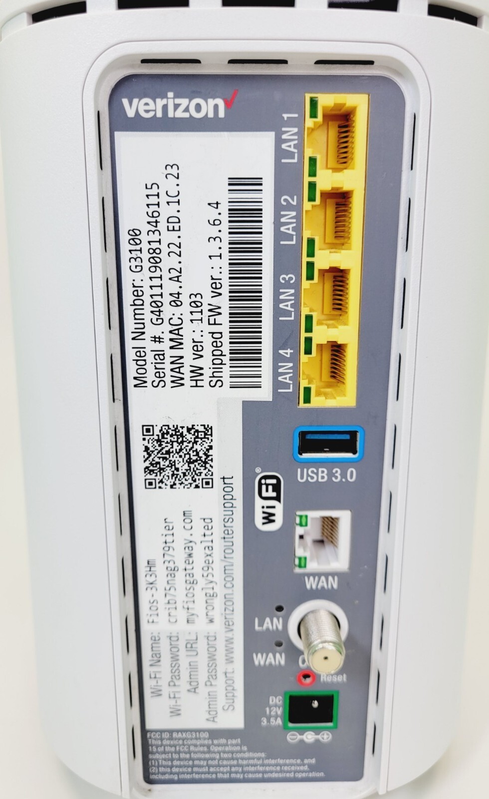 Verizon G3100 Fios Home Router NO POWER CORD | eBay