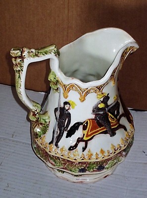 VINTAGE WATER / JUICE PITCHER Medieval Theme Jousting 1984 | eBay