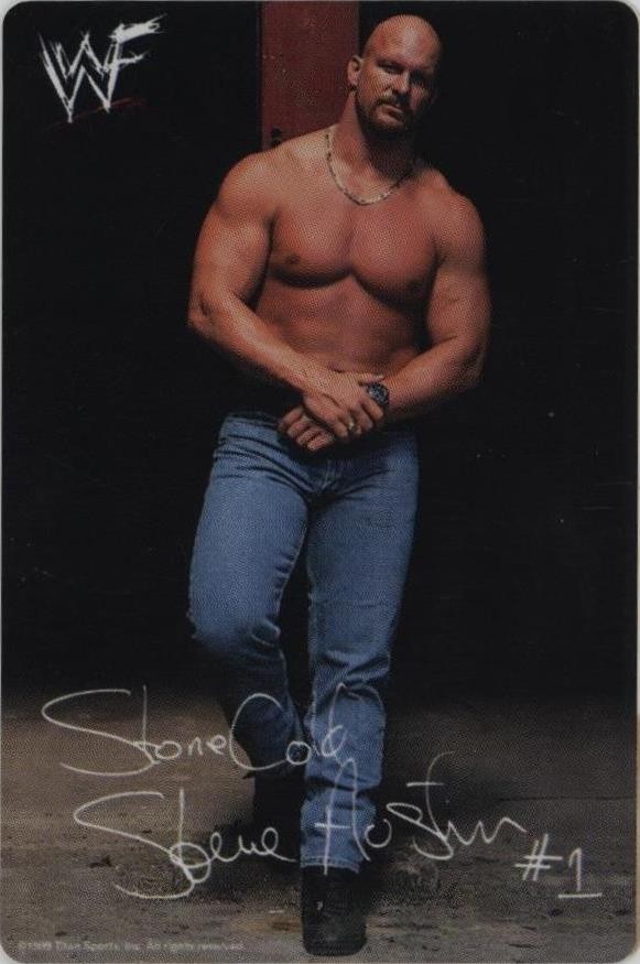 2000 Stickers.Com WWF Stickers - Steve Austin Shirtless for sale online ...