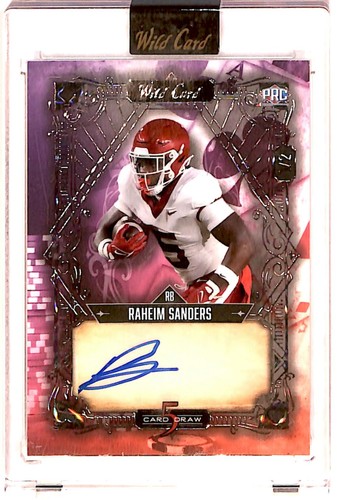 2024 Wild Card 5 Card Draw 1/2 Raheim Sanders Rookie Auto #5CDVA-RS JW1 ...