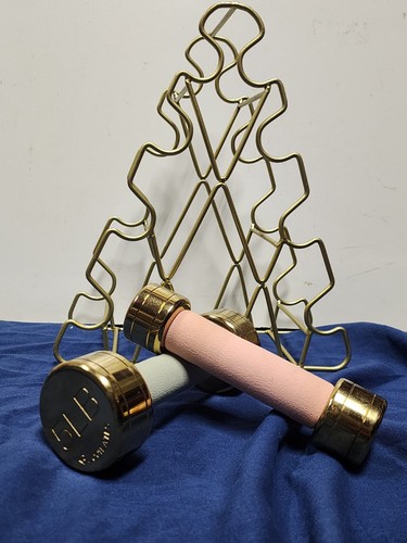 Blogilates Gold Set of Two Dumbbell Weights 3lbs 5lbs Rack Included | eBay