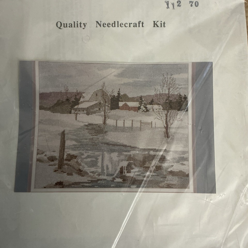 Janlynn Counted Cross Stitch Kit Winter Landscape Scene Needlecraft | eBay