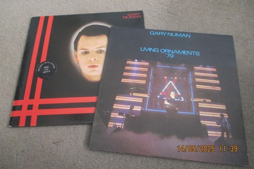 GARY NUMAN - TELEKON .. '80 + ltd ed. 7 + merch Sheets/LIVING ORNAMENTS ...