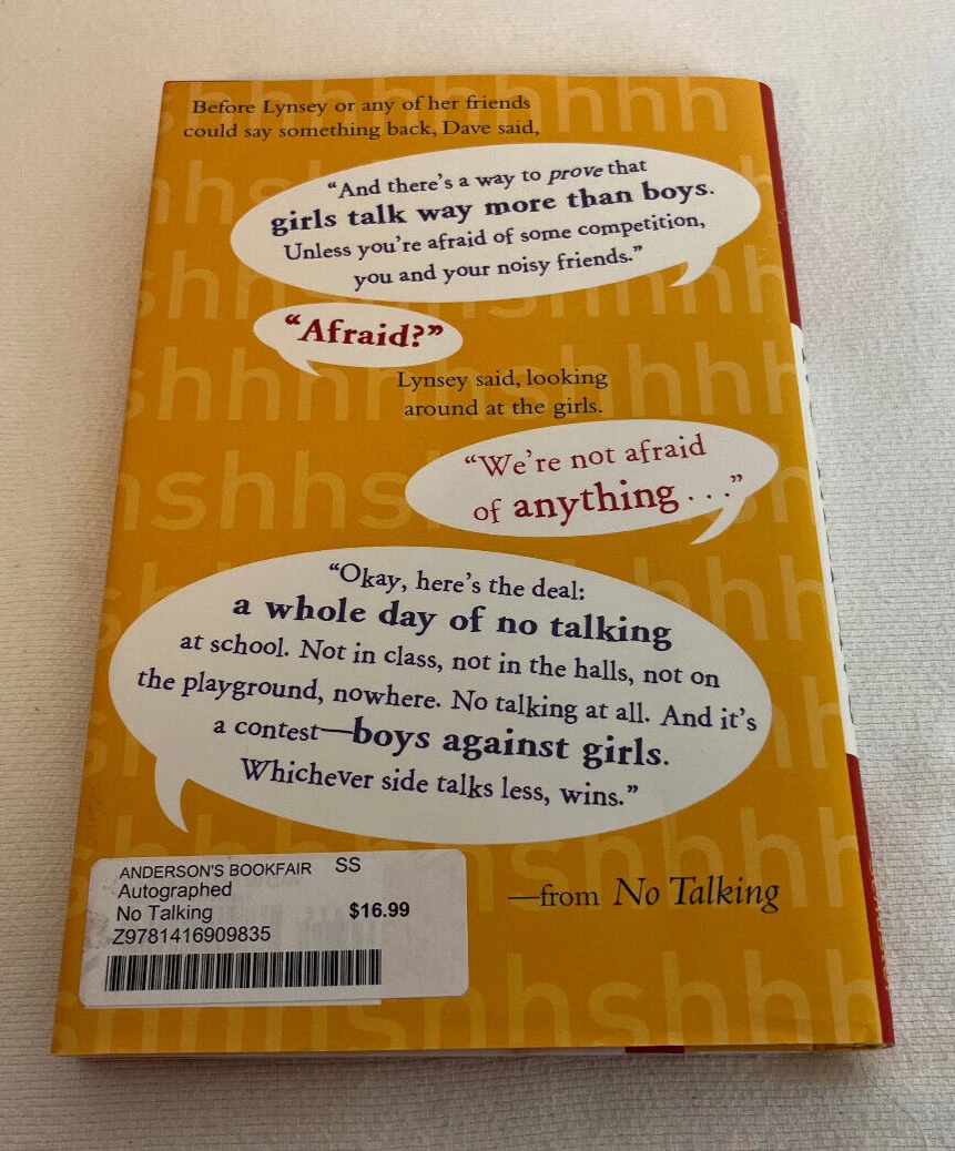 No Talking Andrew Clements Dave Packer