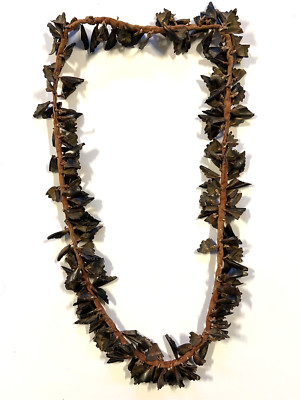 Native American Shaman Medicine Man Dew Claw Necklace; Old Trade Cloth ...