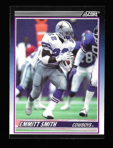 Emmitt Smith 1990 Score Supplemental Rookie Card #101T Dallas Cowboys ...