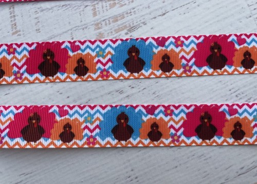 3 Yards 7/8” Turkey Grosgrain Ribbons, Thanksgiving Grosgrain Ribbon | eBay