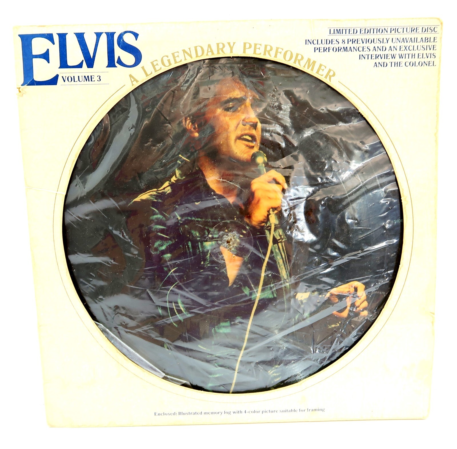 ELVIS PICTURE DISC Volume 3 Limited Edition 1978 LP Vinyl Record RCA ...