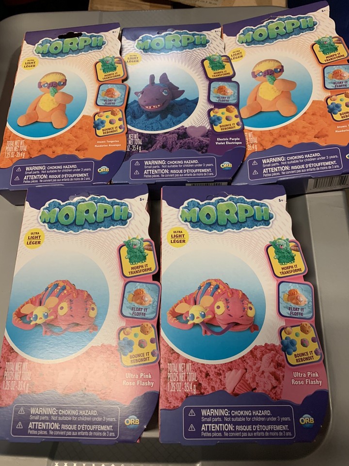 5 Boxes Orb Morph Light Fluffy Model Craft Play Sand Different Colors ...